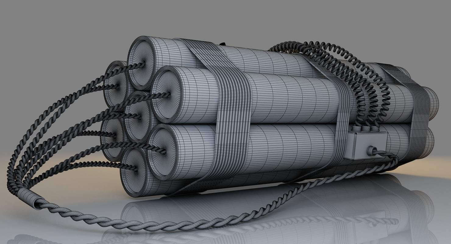 Dynamite Symbol - 3D Model by Giimann