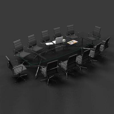 Eames Conference Table and Chair Set - 3D Model by Giimann