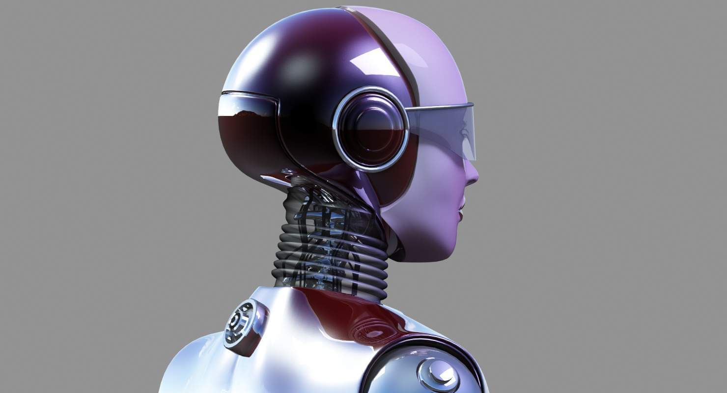Female Robot - 3D Model by Giimann