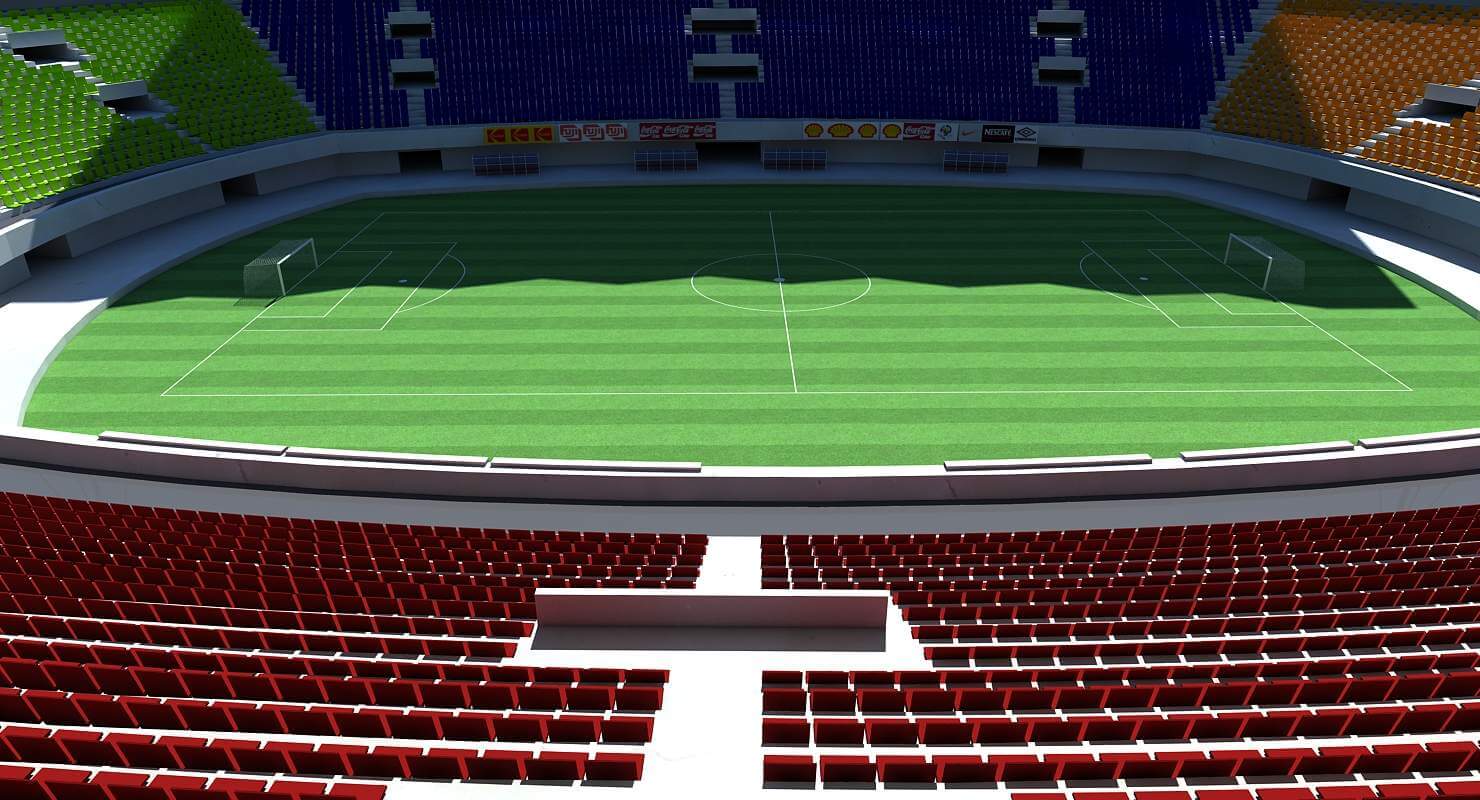 Football Stadium - 3D Model by Giimann