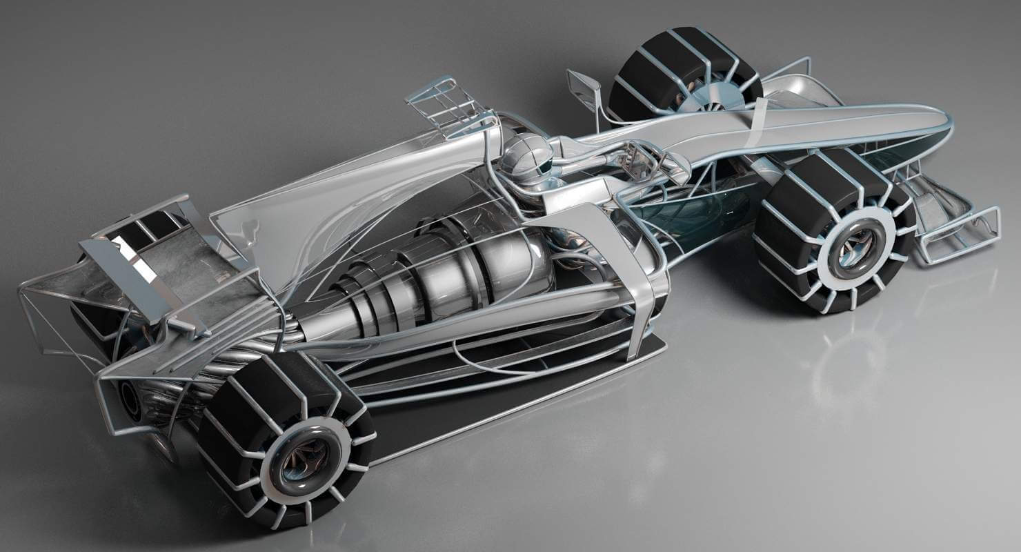 Formula 1 Concept Car - 3D Model by Giimann