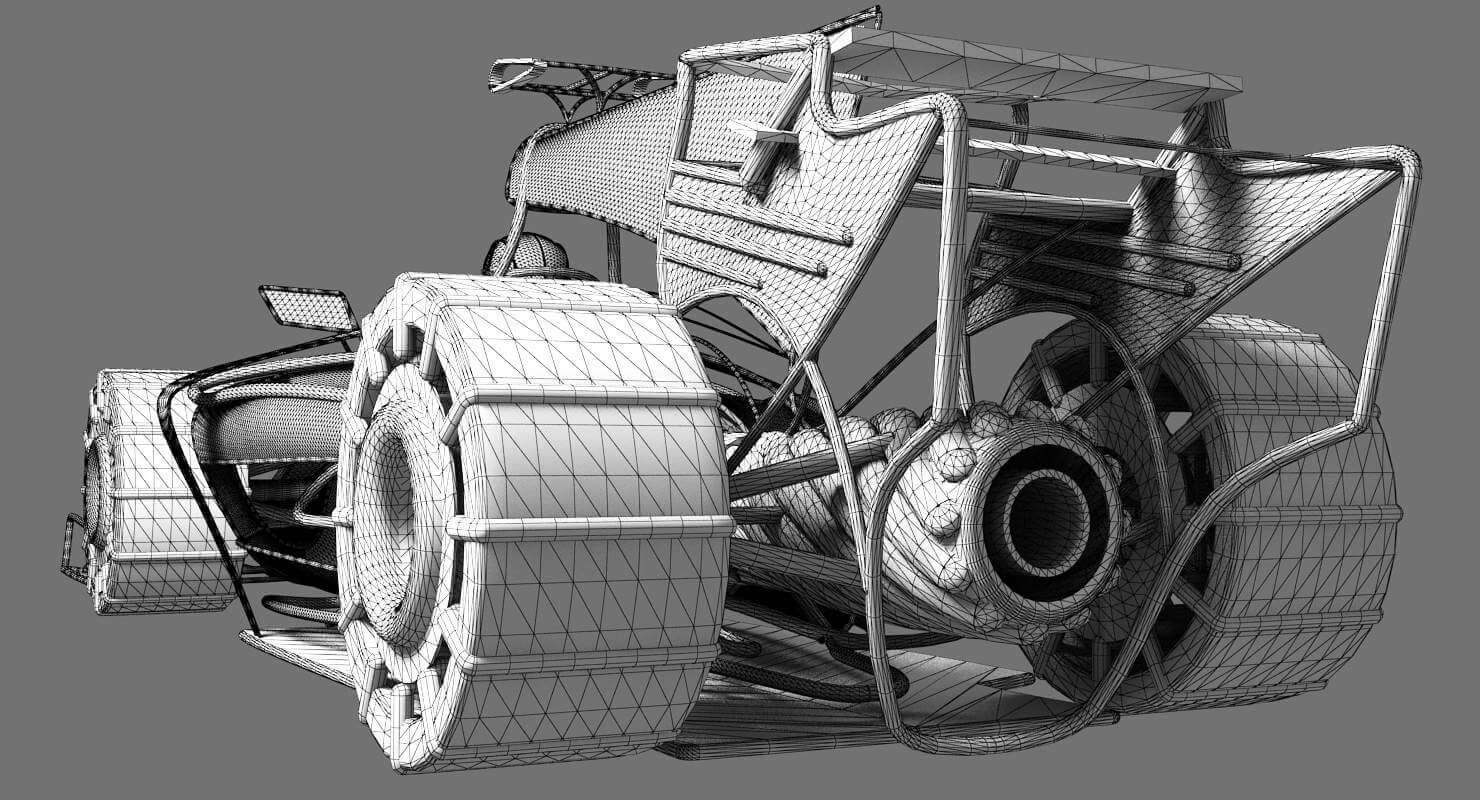 Formula 1 Concept Car - 3D Model by Giimann