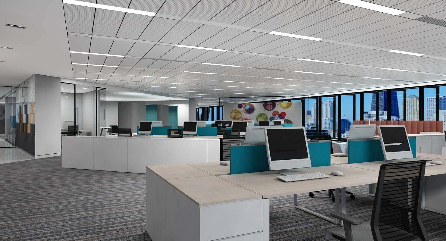 Full Office Interior - 3D Model by Giimann