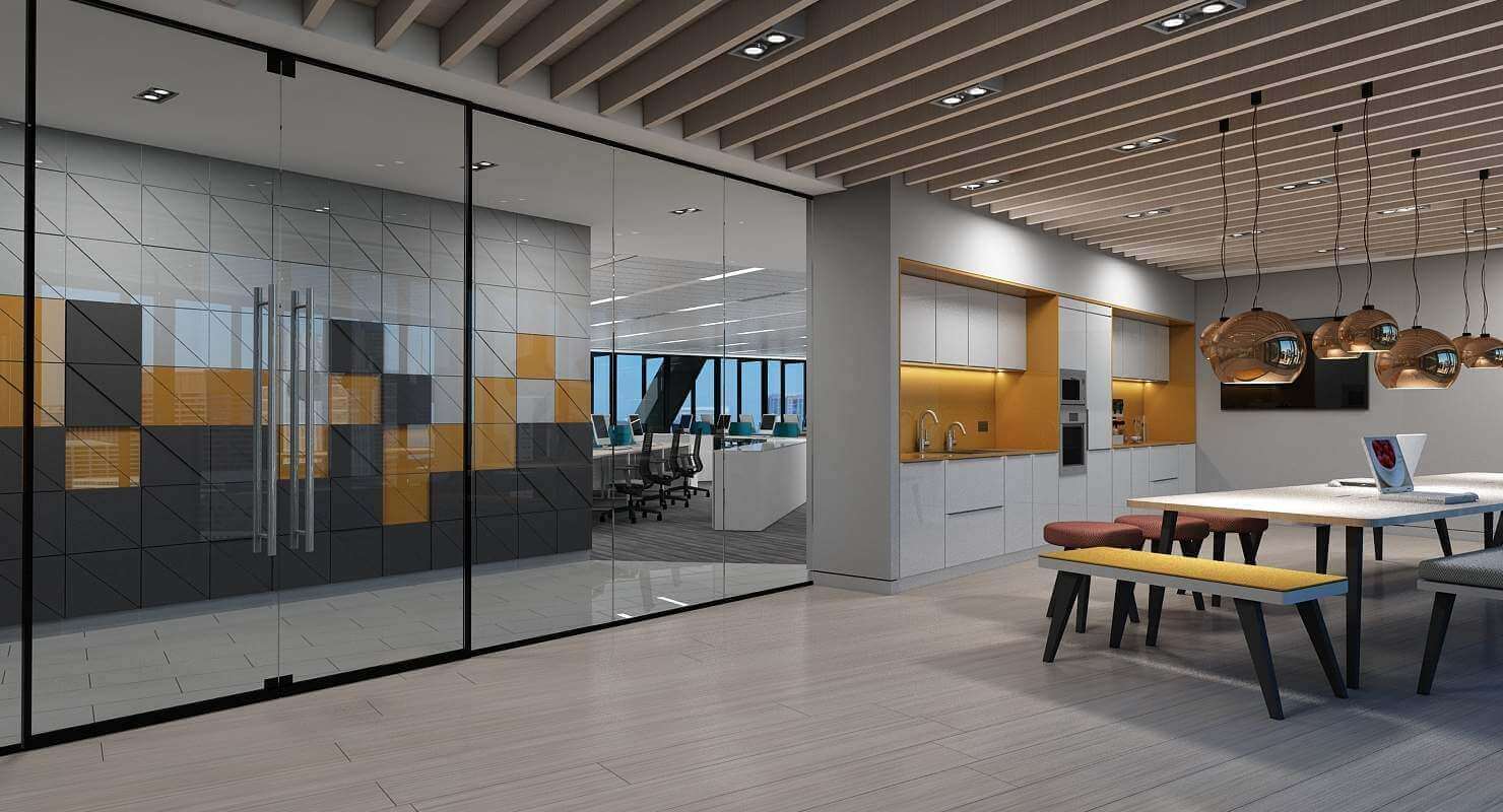 Full Office Interior - 3D Model by Giimann