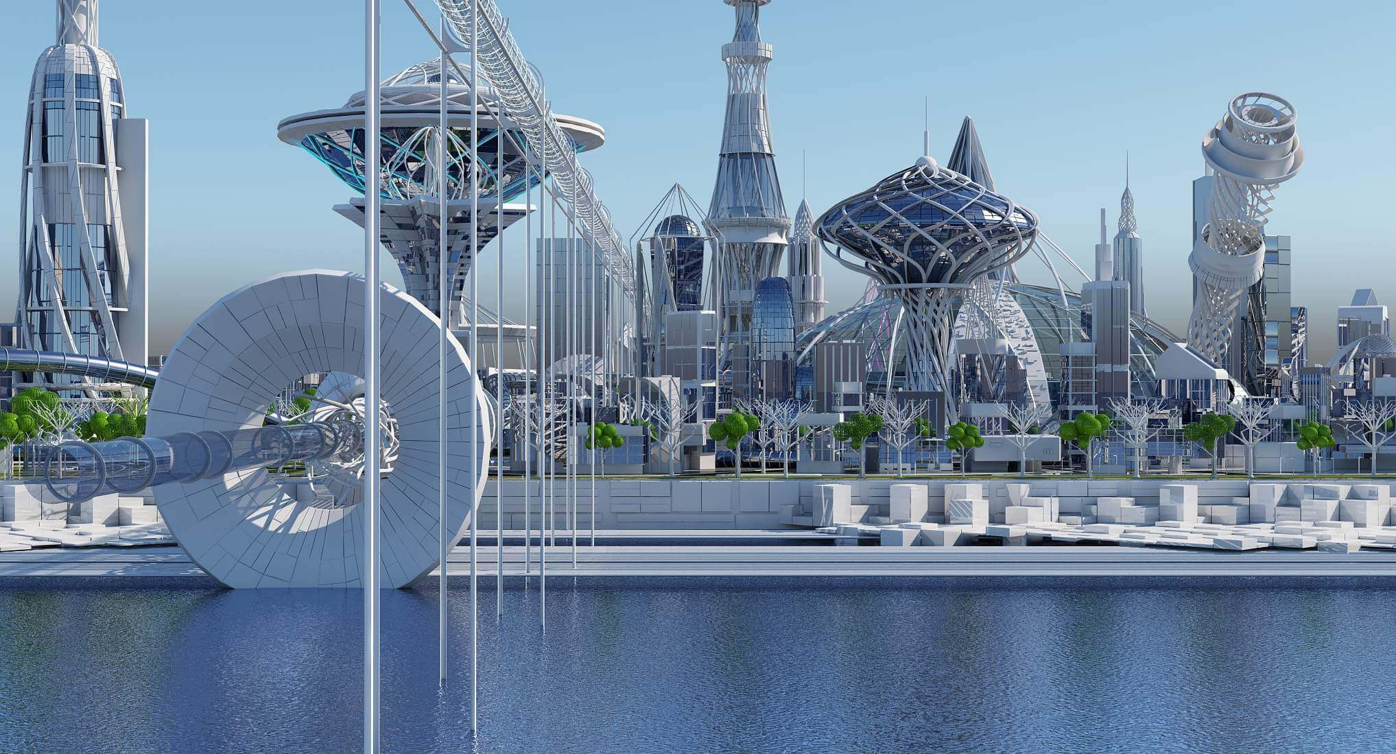 Futuristic Buildings 3d Models Futuristic Building Concept 3D Model In