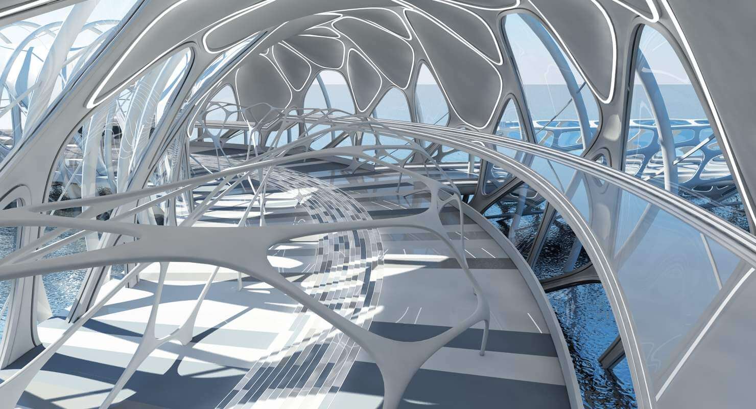 Futuristic Architectural Structure - 3D Model by Giimann