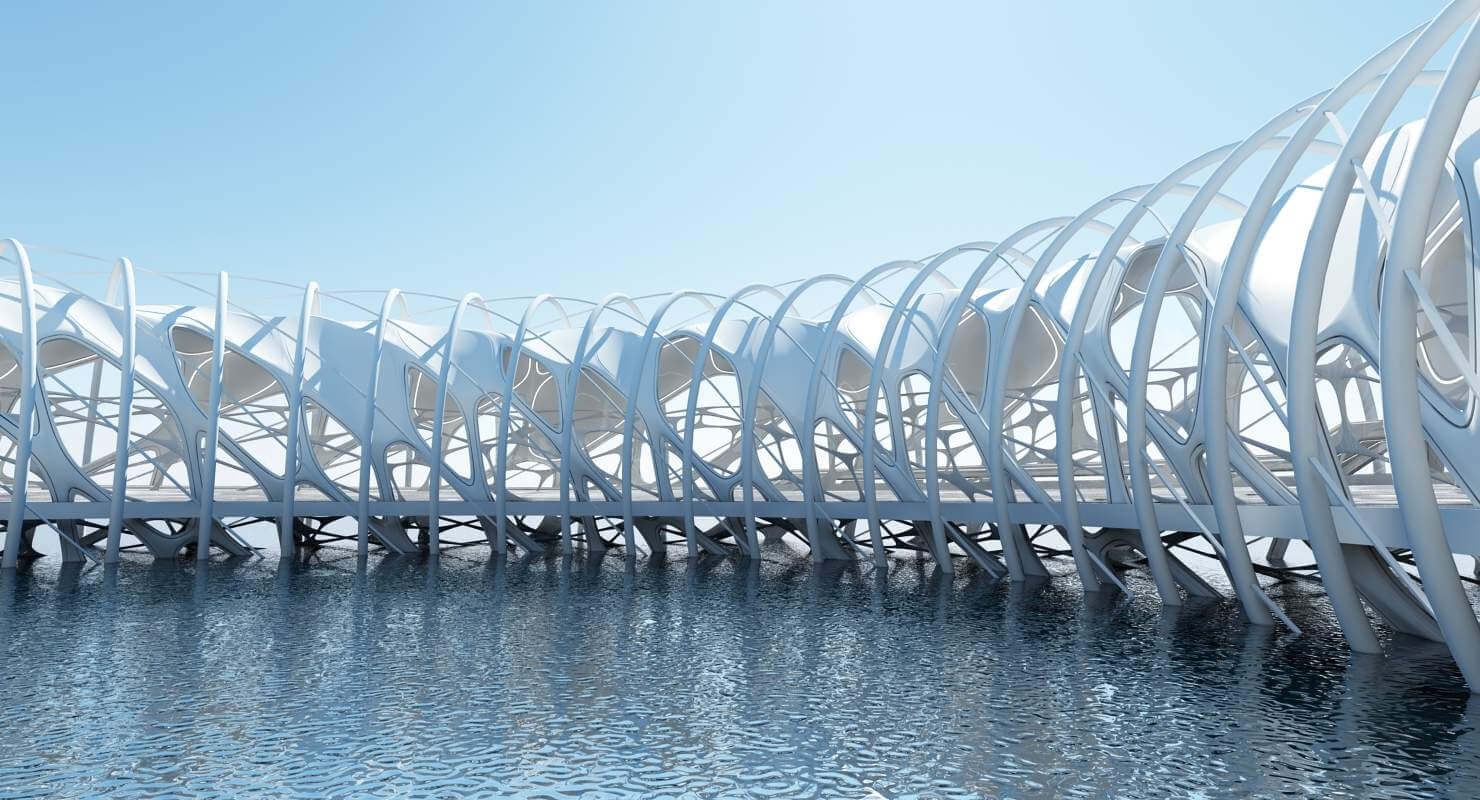 Futuristic Architectural Structure - 3D Model by Giimann