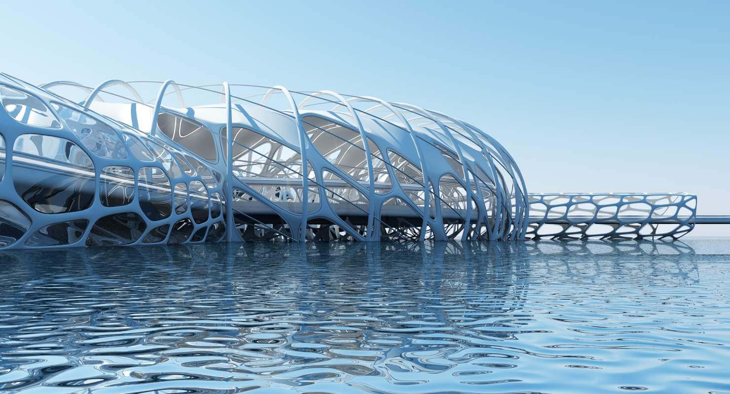 Futuristic Architectural Structure - 3D Model by Giimann