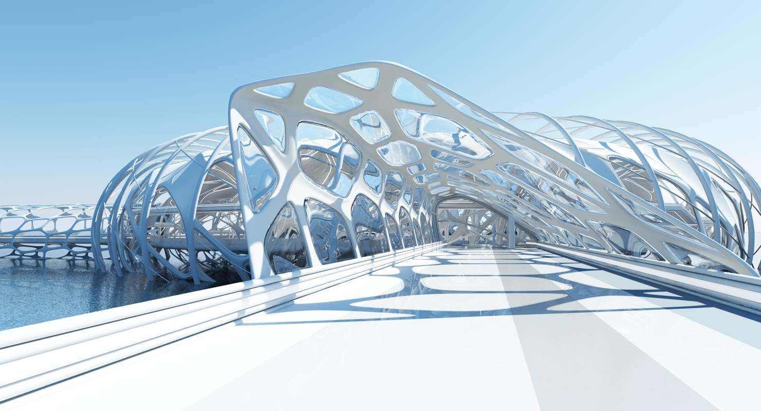 Futuristic Architectural Structure - 3D Model by Giimann