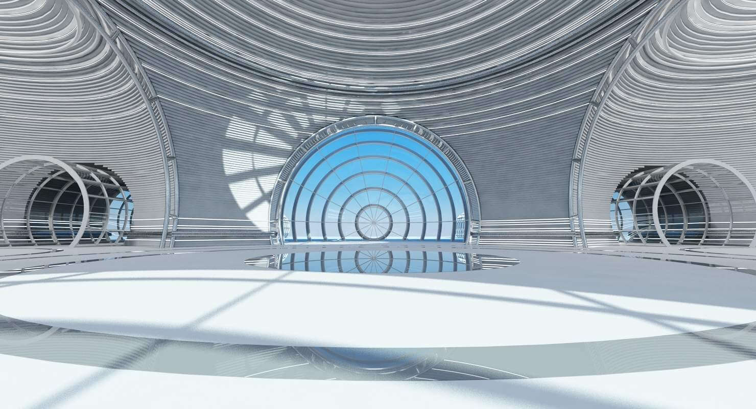 Futuristic Architectural Structure - 3D Model by Giimann