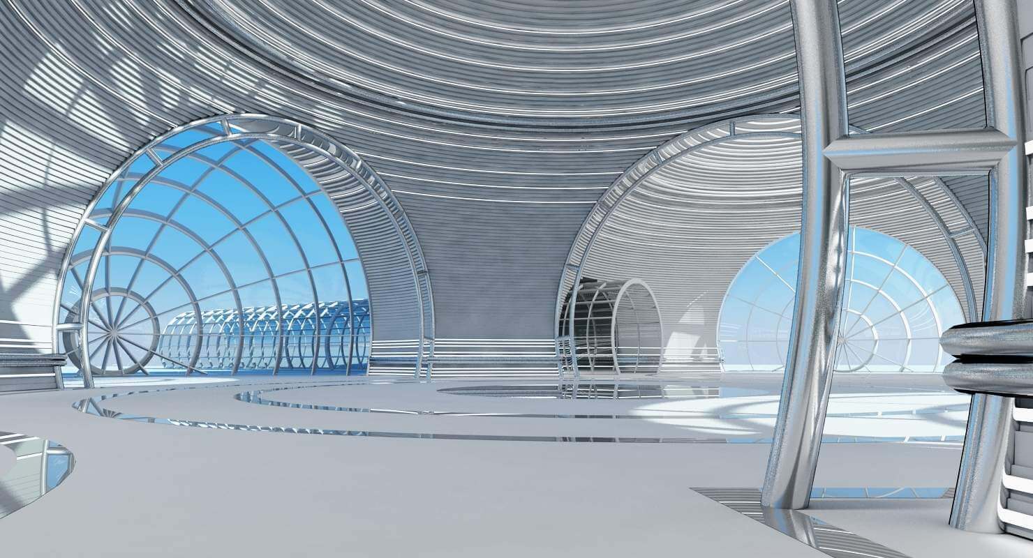 Futuristic Architectural Structure - 3D Model by Giimann