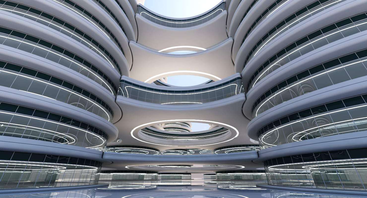 Futuristic Building - 3D Model by Giimann