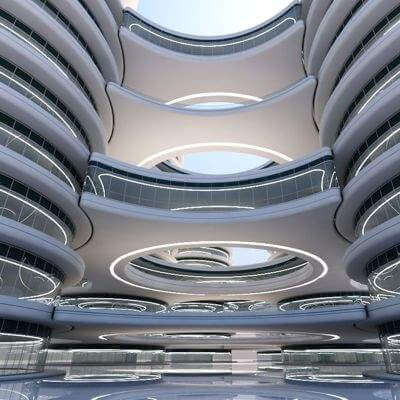 Futuristic Building - 3D Model by Giimann