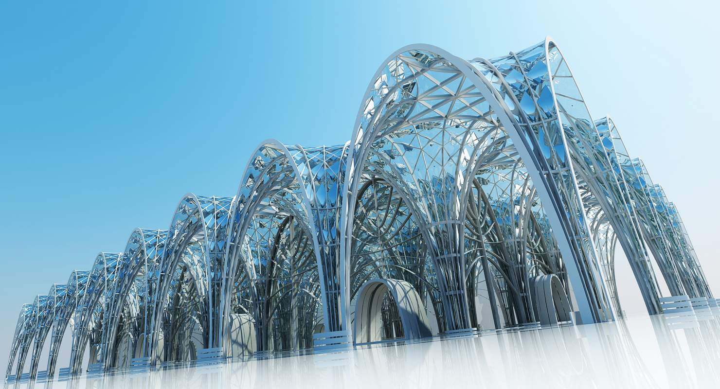 Futuristic Interior Scene - 3D Model by Giimann