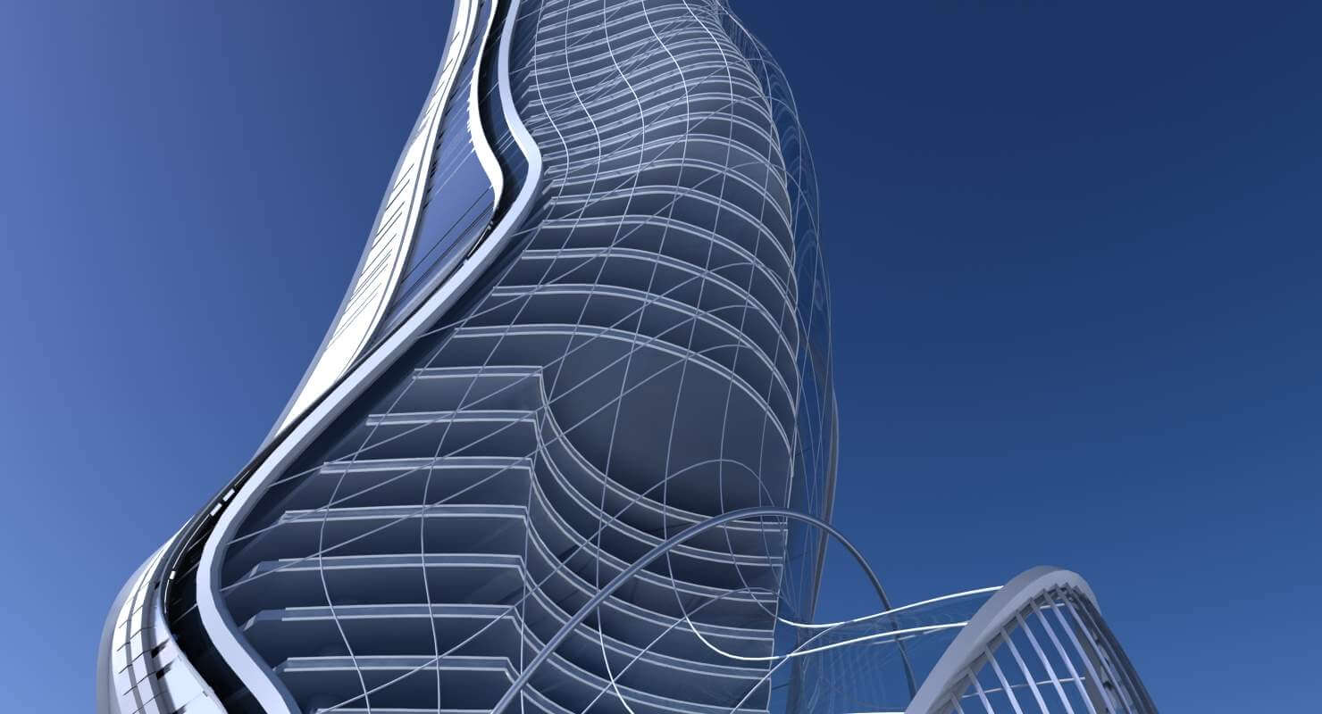 Futuristic Skyscraper - 3D Model by Giimann