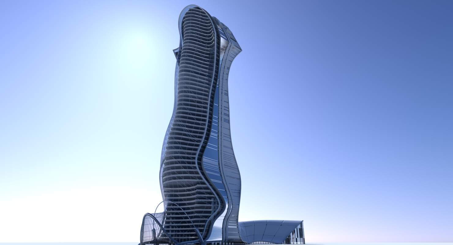 Futuristic Skyscraper - 3D Model by Giimann