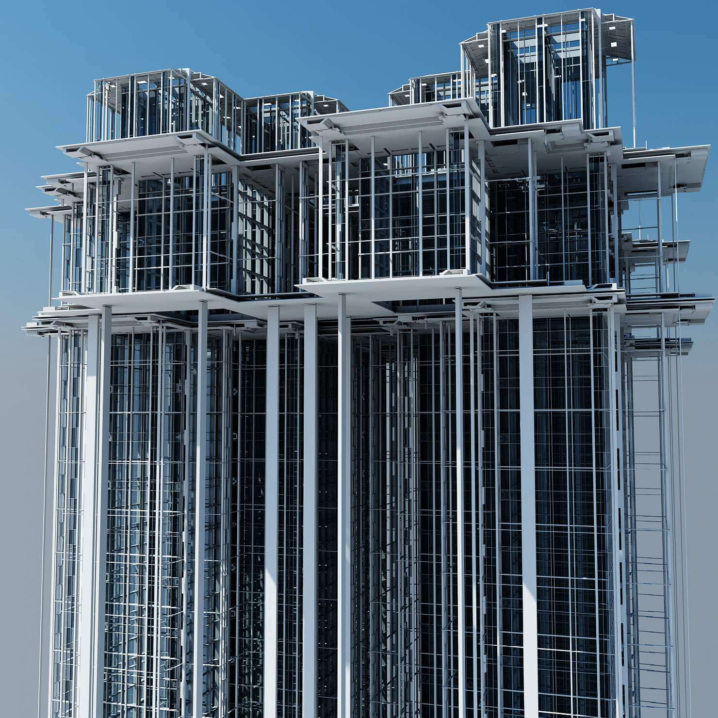 Futuristic Skyscraper 12 - 3D Model by Giimann