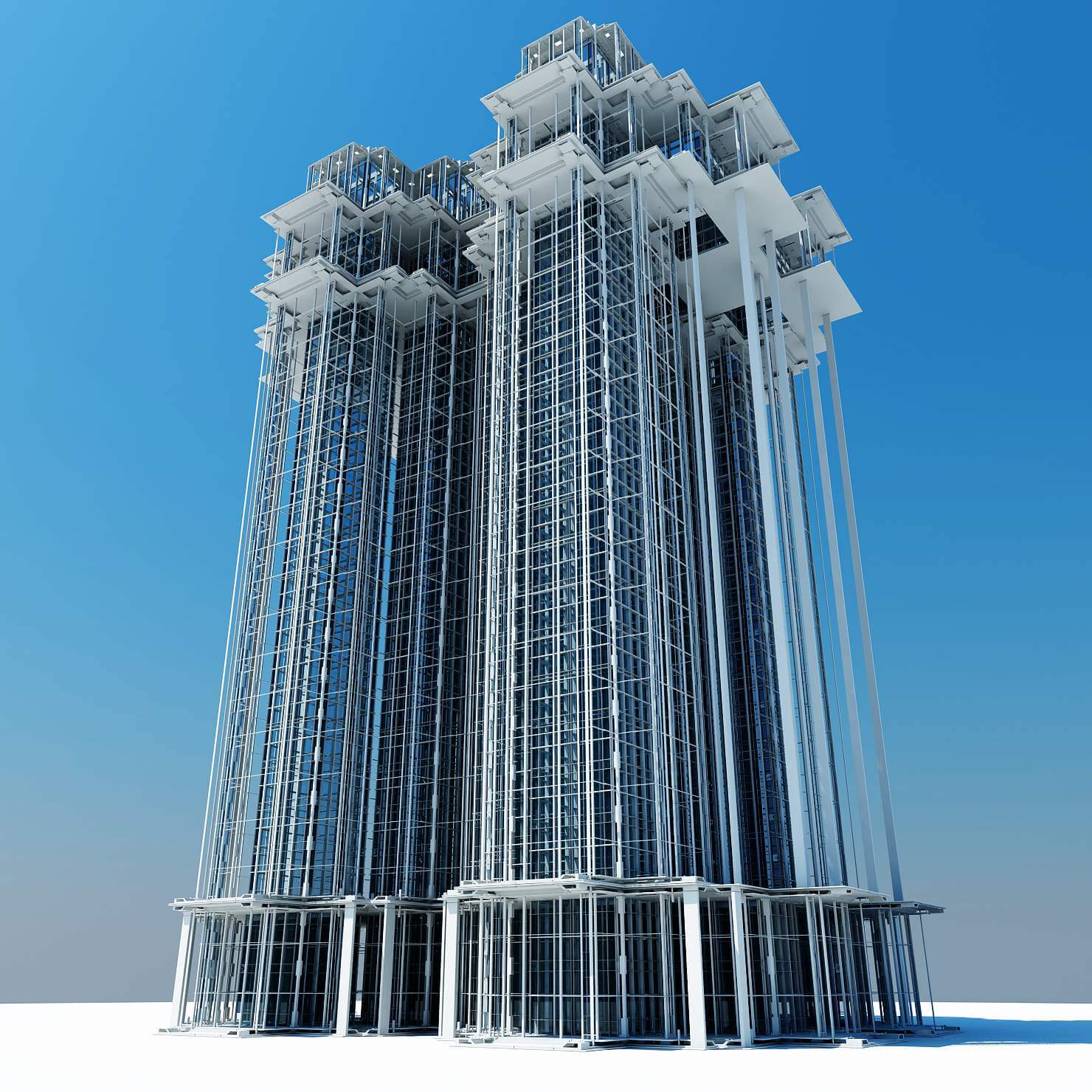 Futuristic Skyscraper 12 - 3D Model by Giimann