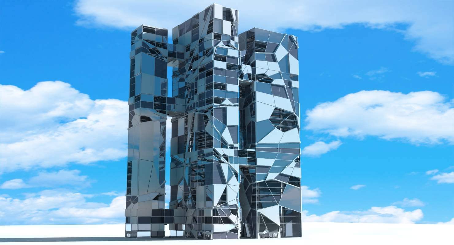 Futuristic Skyscraper - 3D Model by Giimann