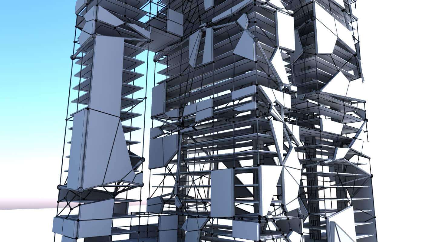 Futuristic Skyscraper - 3D Model by Giimann