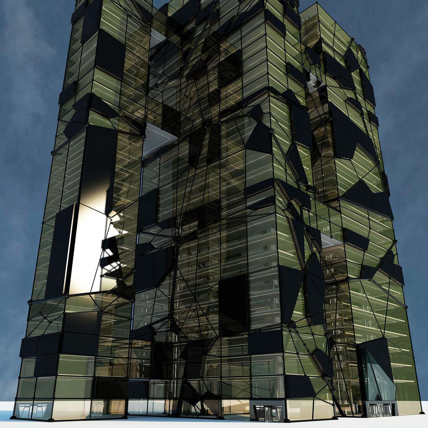 Futuristic Skyscraper 4 - 3D Model by Giimann