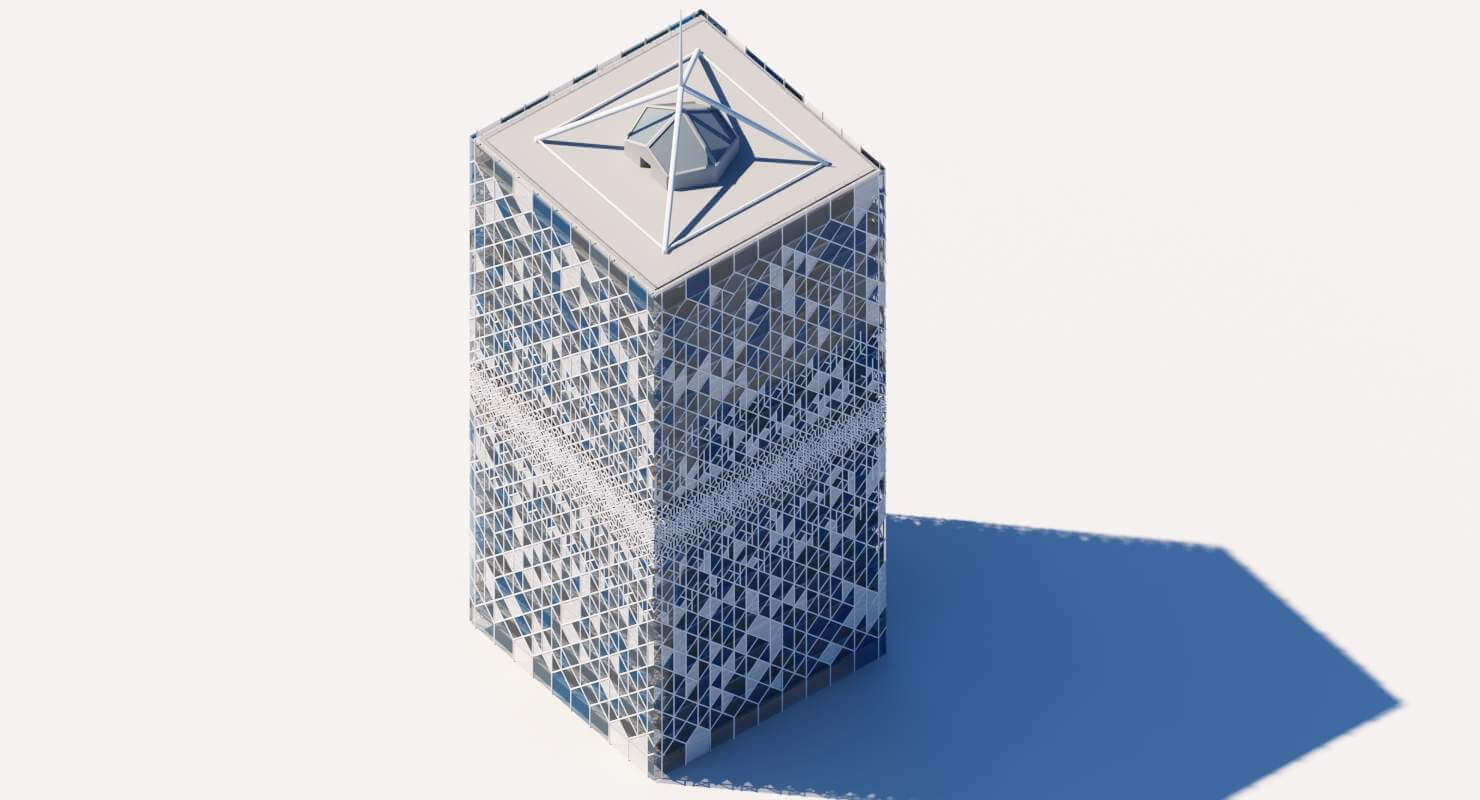 Futuristic Skyscraper - 3D Model by Giimann