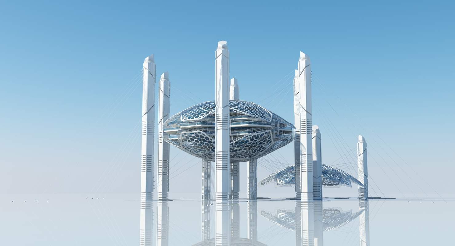 HD Futuristic Skyscraper - 3D Model by Giimann