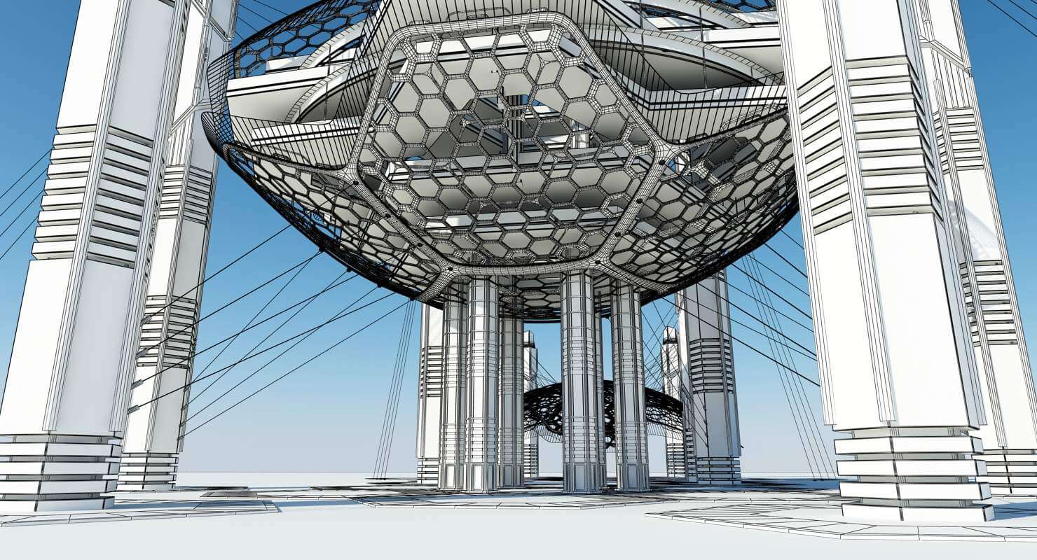 HD Futuristic Skyscraper - 3D Model by Giimann