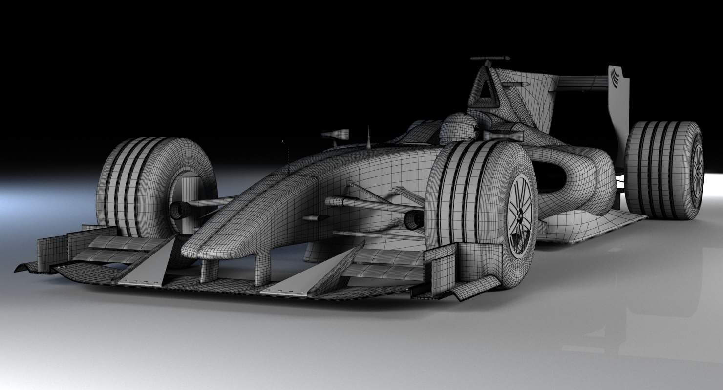 Generic Formula 1 Race Car - 3D Model by Giimann