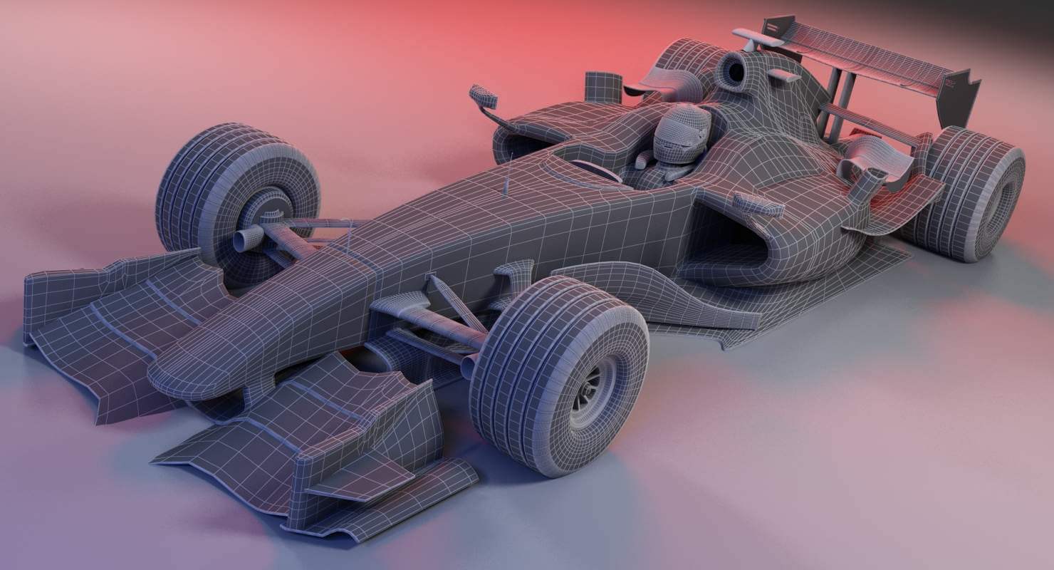 Generic Formula 1 Race Car - 3D Model by Giimann