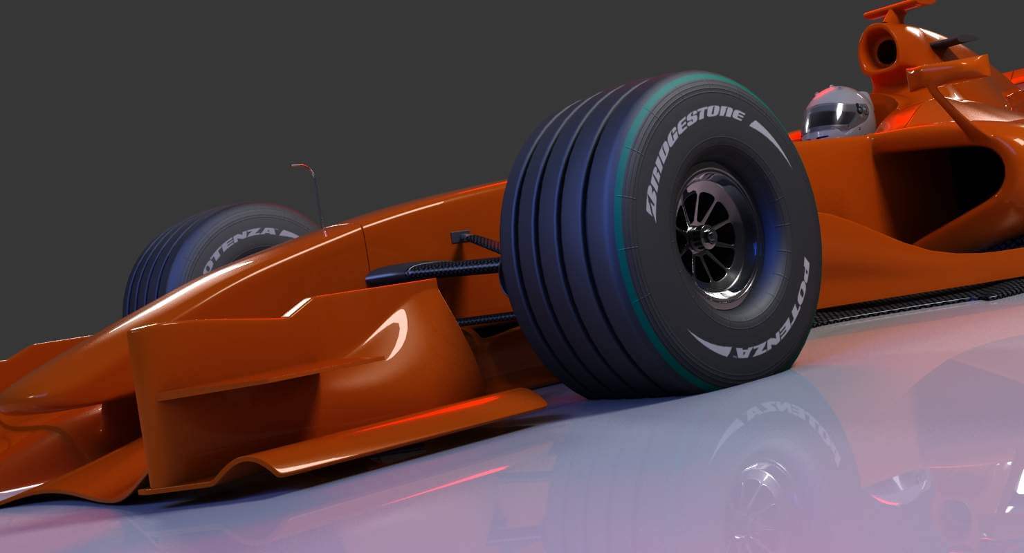 Generic Formula 1 Race Car - 3D Model by Giimann