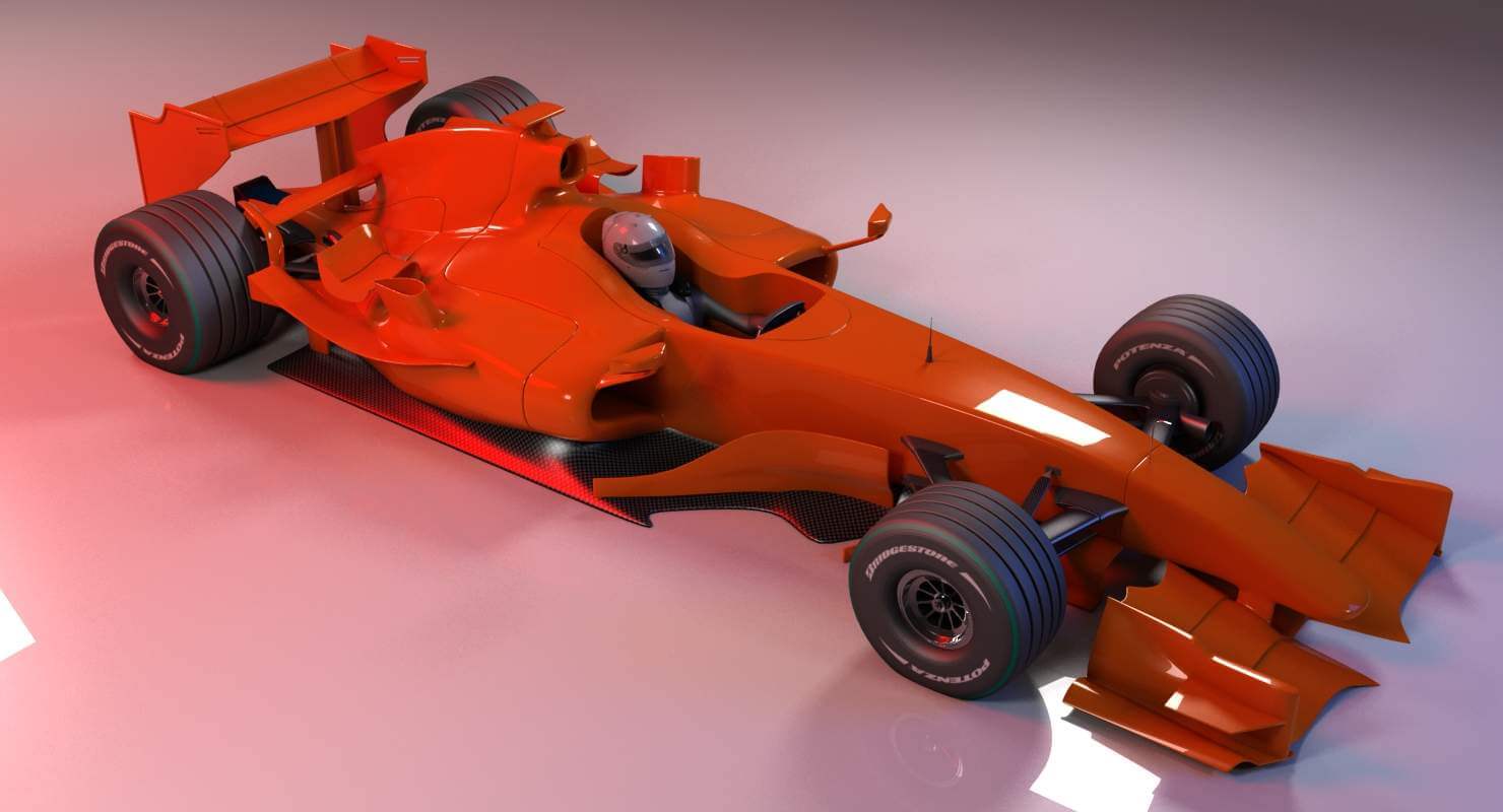 Generic Formula 1 Race Car - 3D Model by Giimann