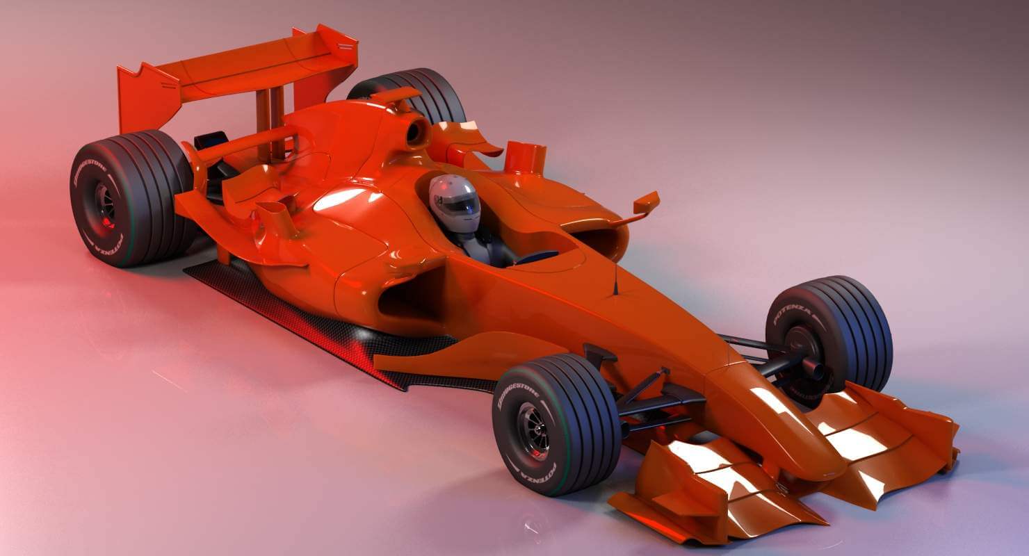Generic Formula 1 Race Car - 3D Model by Giimann