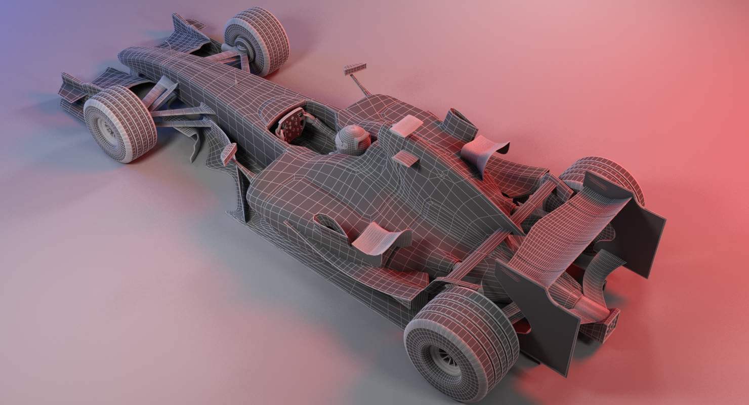 Generic Formula 1 Race Car - 3D Model by Giimann