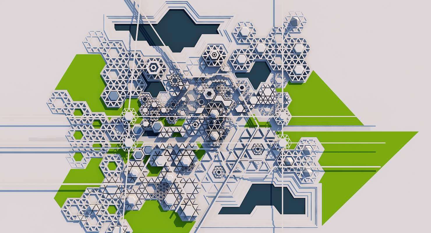 Geometric City - 3D Model by Giimann