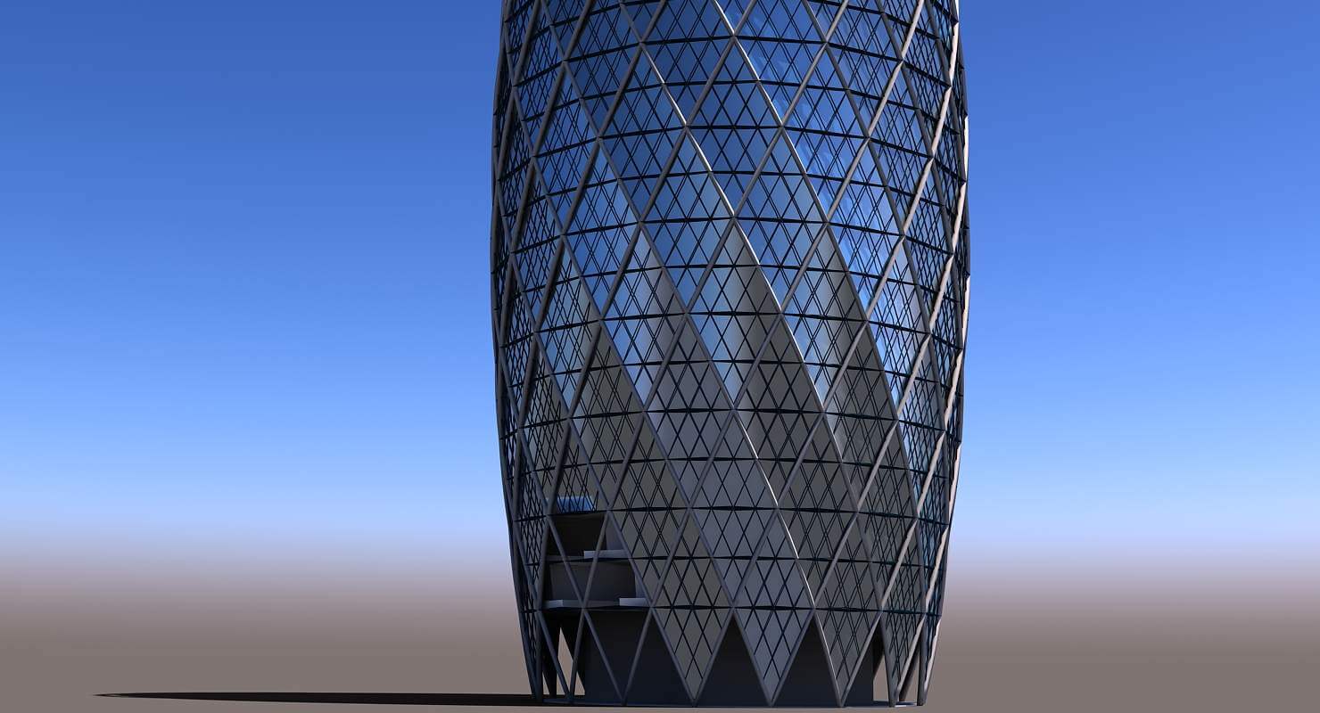 Gherkin Building - 3D Model by Giimann