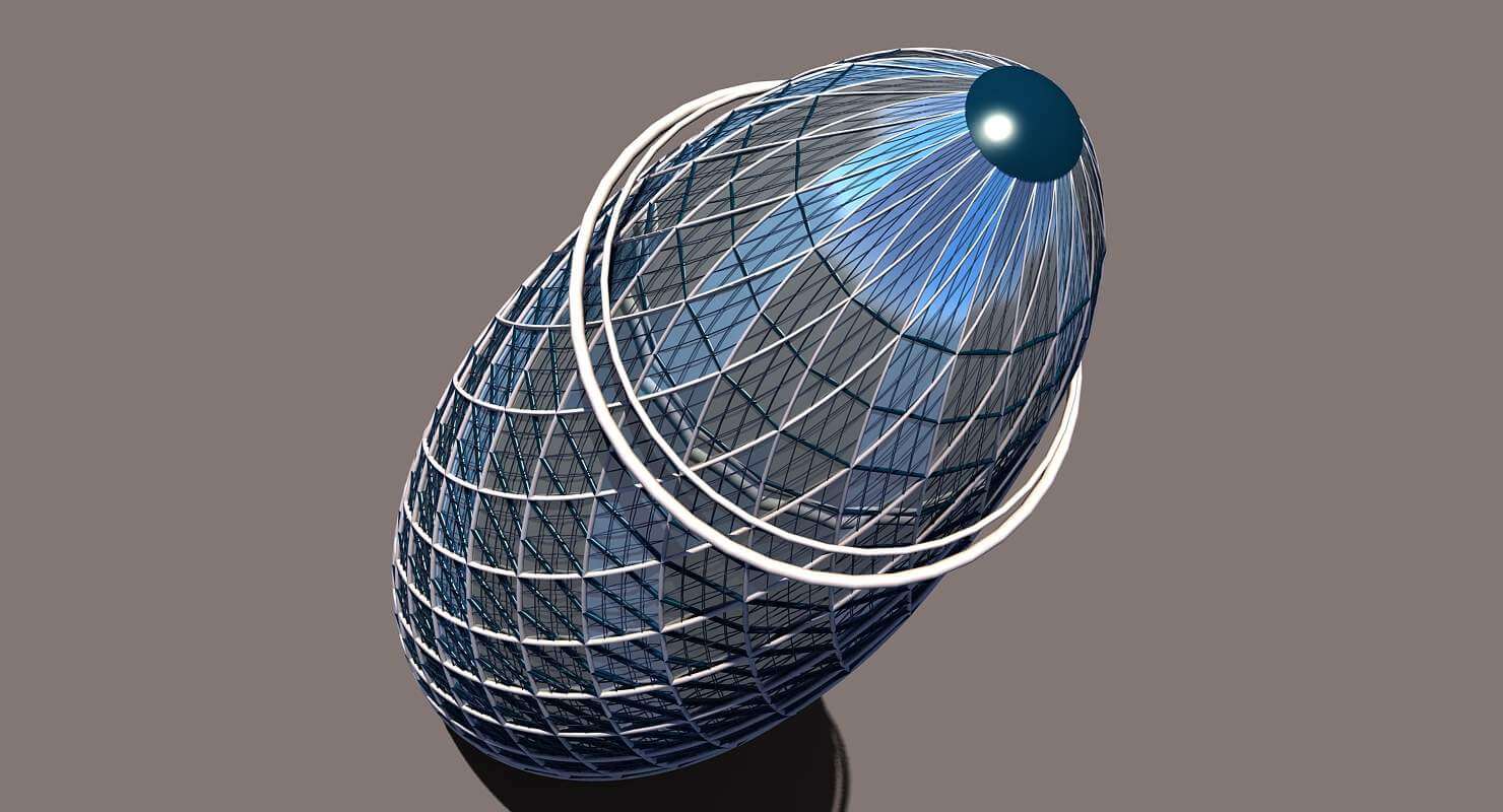 Gherkin Building - 3D Model by Giimann