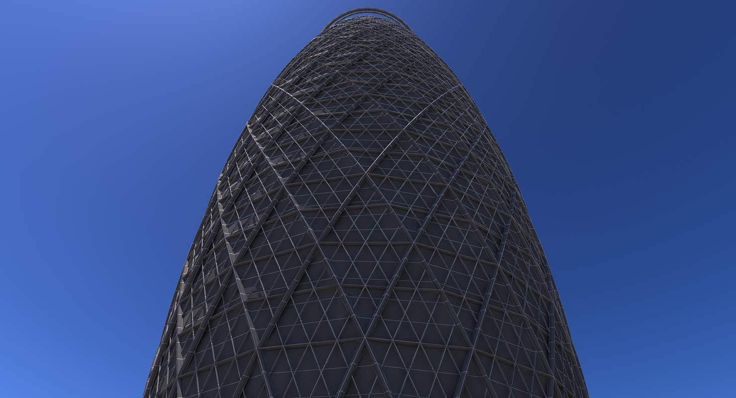 Gherkin Building - 3D Model by Giimann