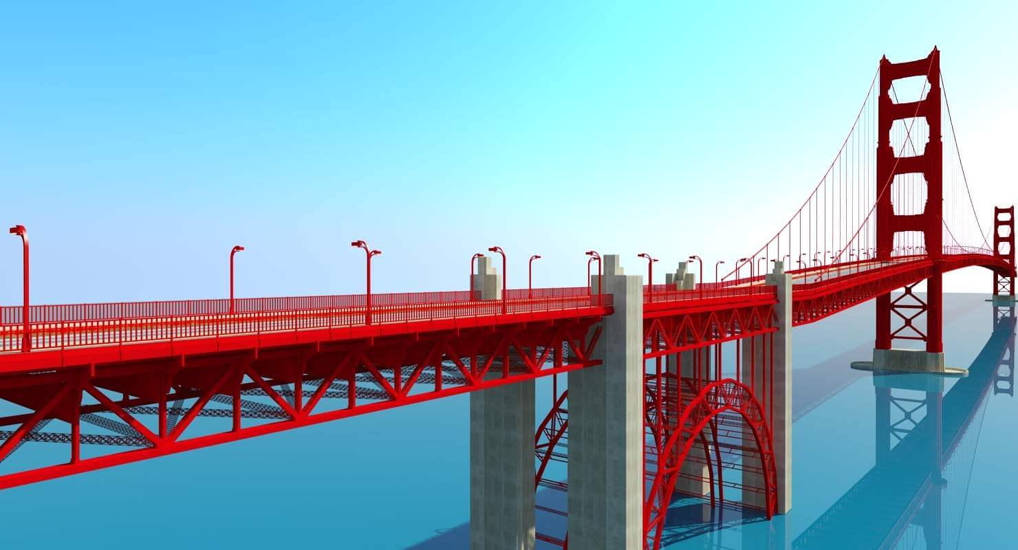Golden Gate Bridge - 3D Model by Giimann