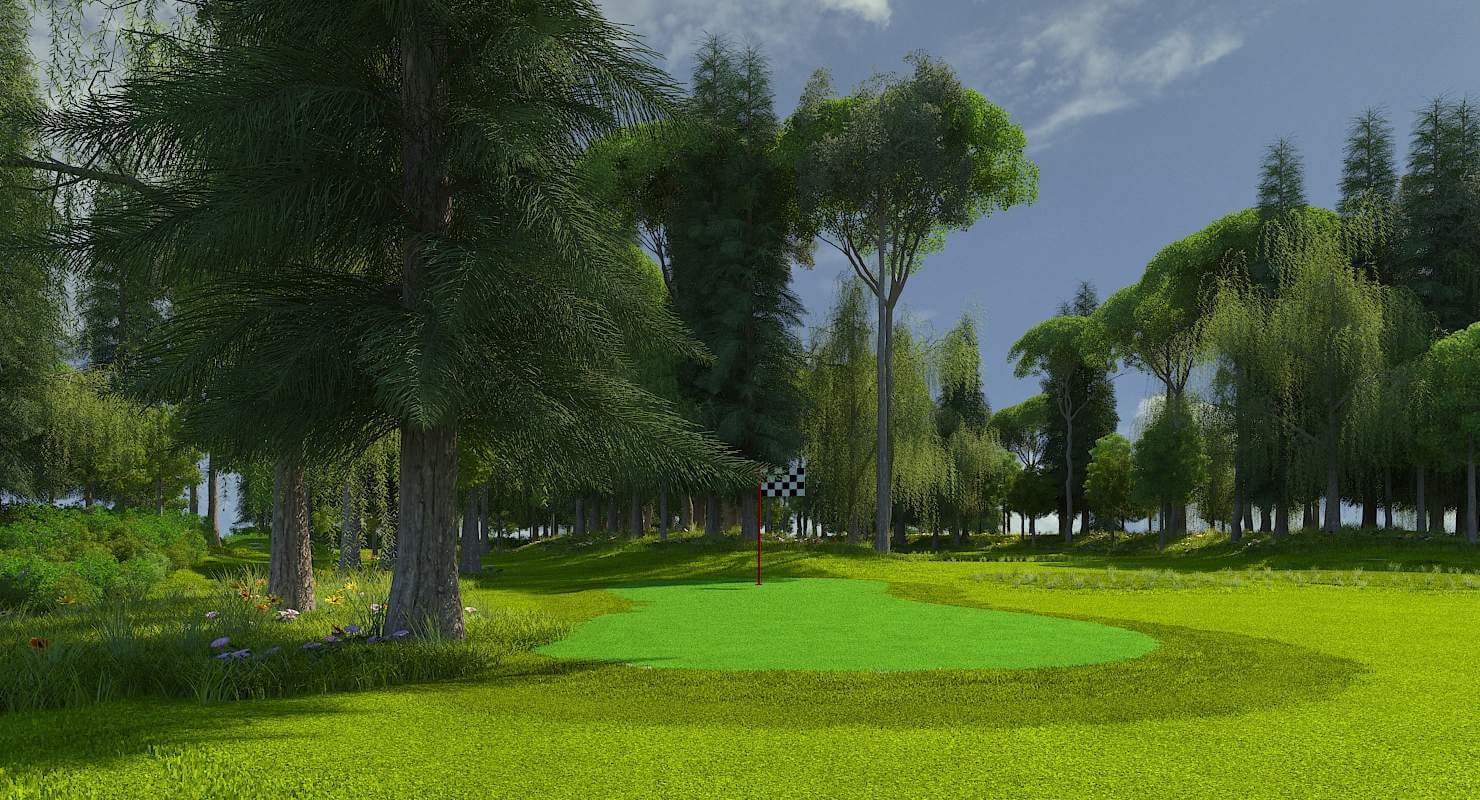 Golf Course - 3D Model by Giimann