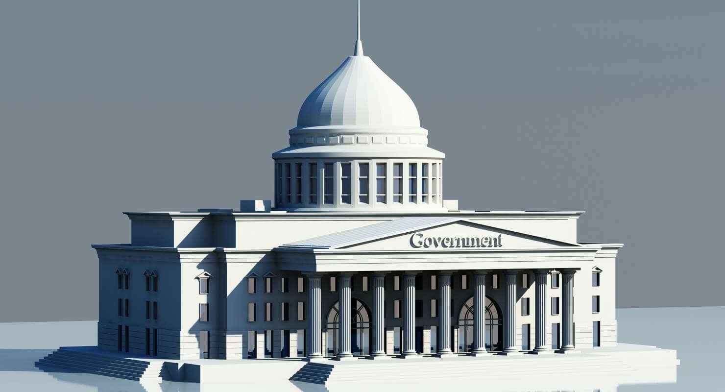 Government Building - 3D Model by Giimann