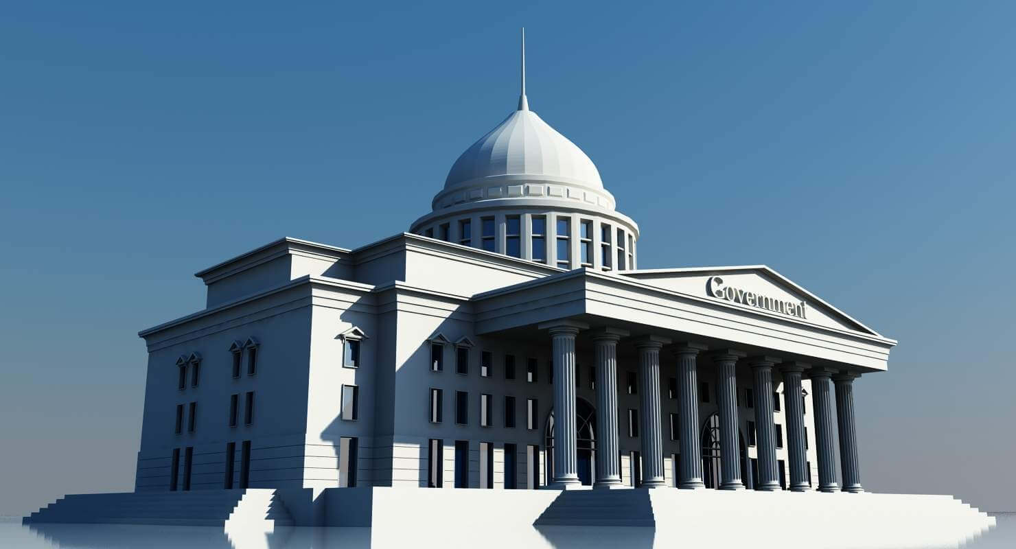 Government Building - 3D Model by Giimann