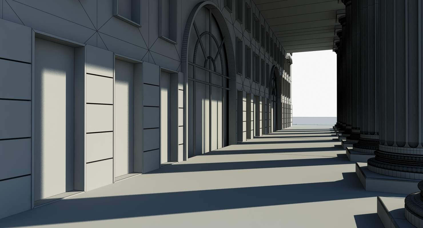 Government Building - 3D Model by Giimann