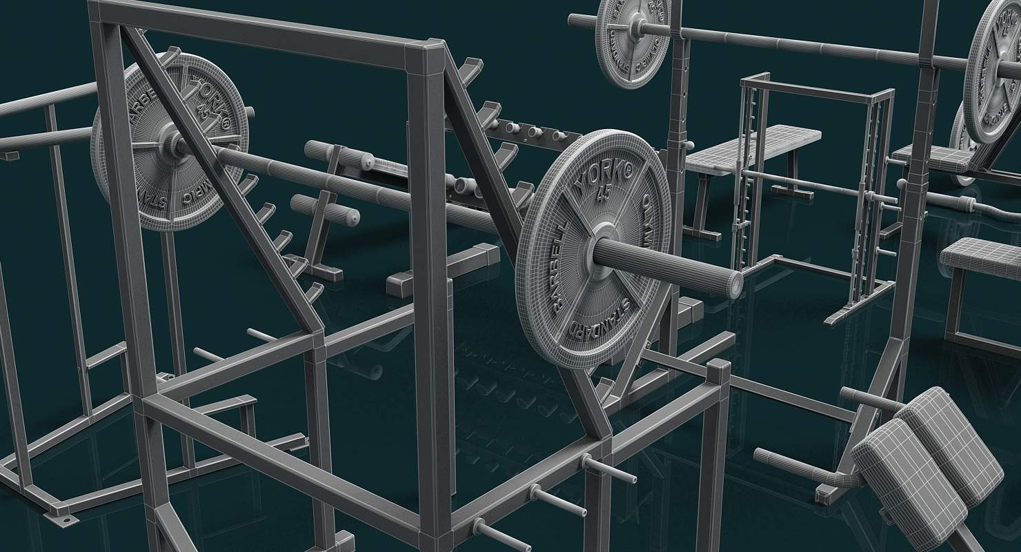 Gym Weight Collection - 3D Model by Giimann