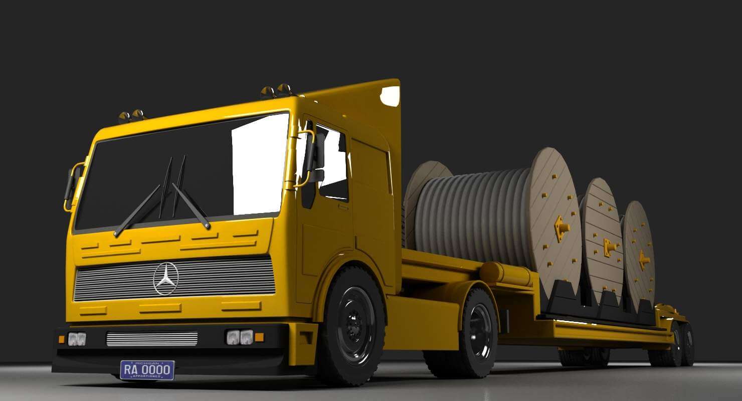 HGV Truck - 3D Model by Giimann