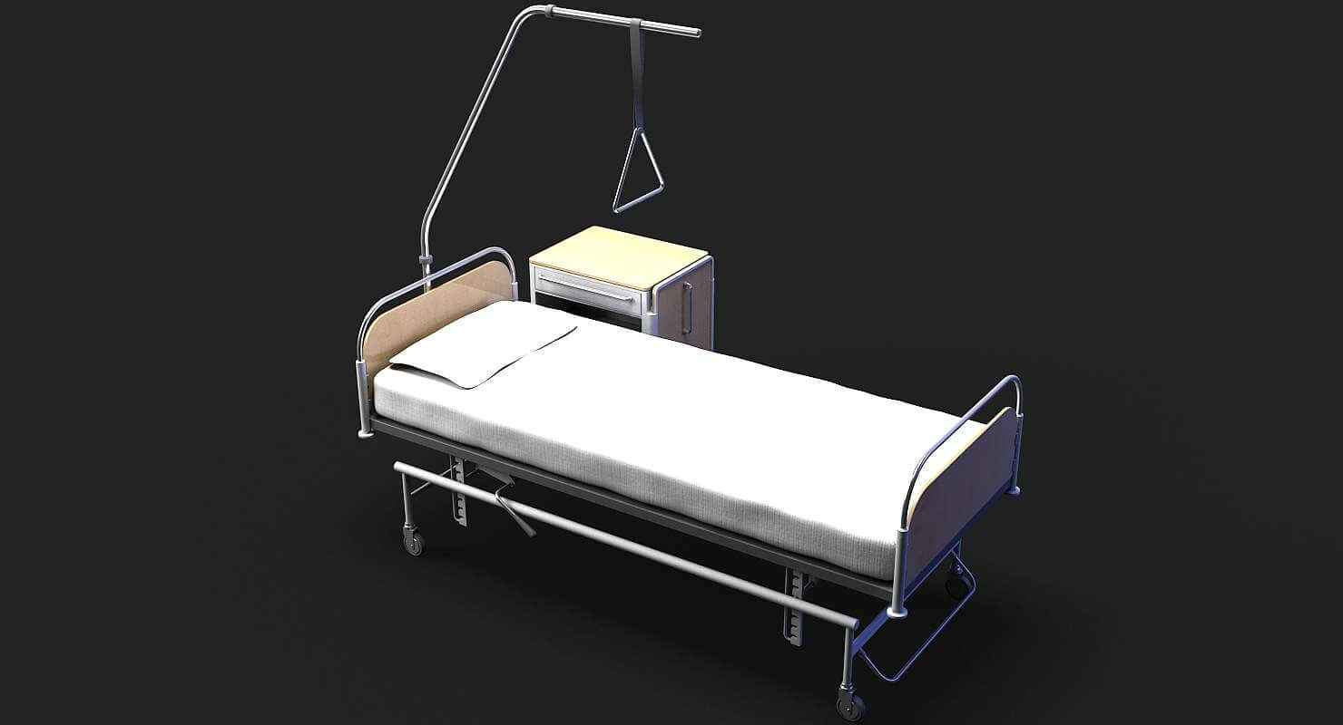 Hospital Bed - 3D Model by Giimann