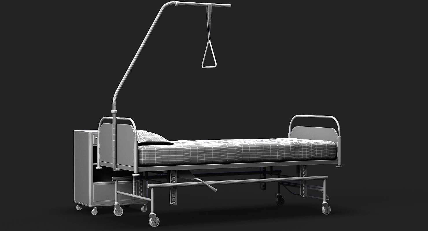 Hospital Bed - 3D Model by Giimann