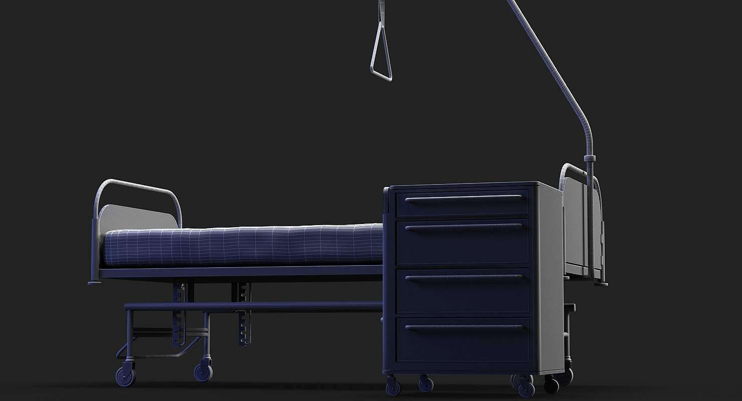 Hospital Bed - 3D Model by Giimann