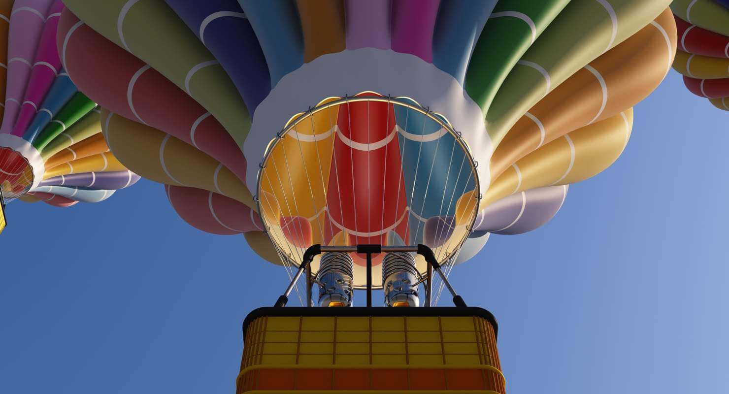 Hot Air Balloon - 3D Model by Giimann
