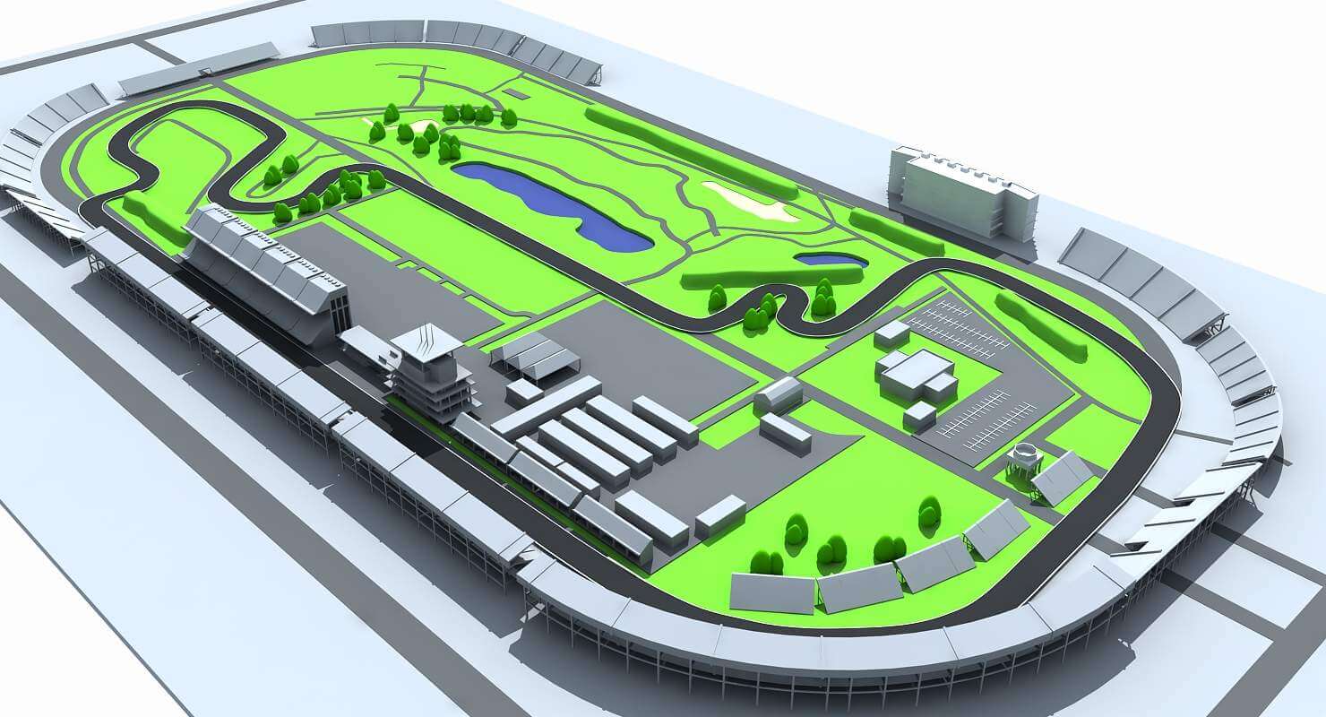 Indianapolis Motor Speedway - 3D Model by Giimann